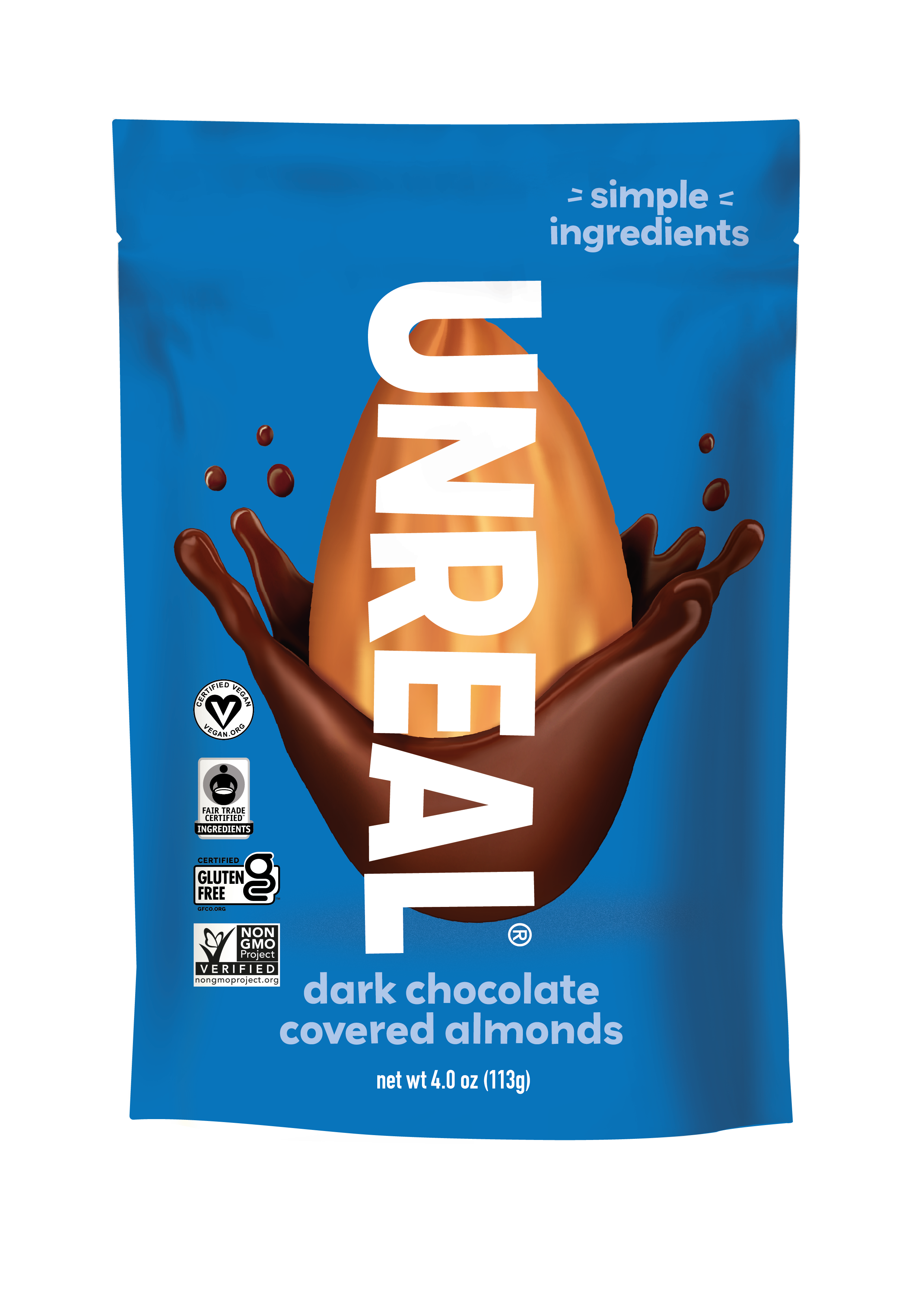 Dark chocolate covered almonds - everyday 4 oz – UNREAL