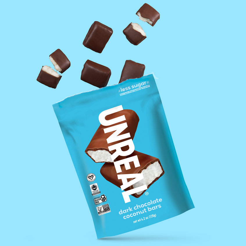 UNREAL® | dark chocolate coconut bars