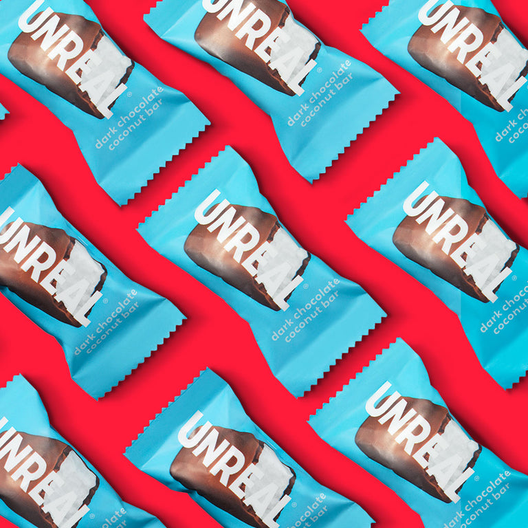 Dark chocolate coconut bars - everyday 8 bars – UNREAL